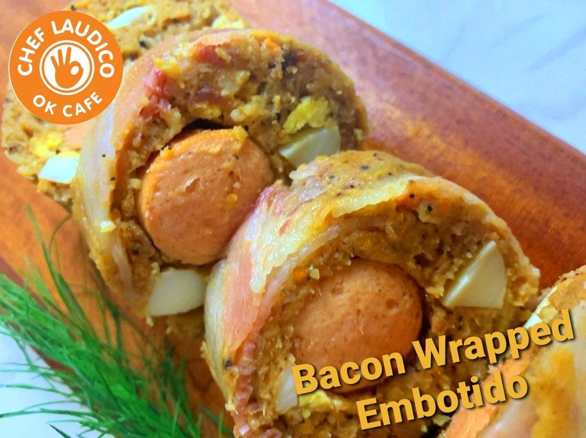 Bacon Wrapped Embutido – Chef Laudico OK Cafe